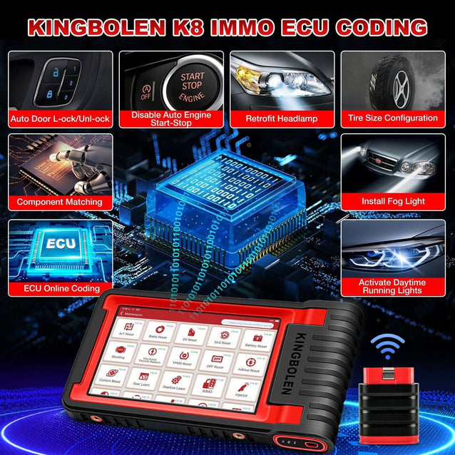 2025 KINGBOLEN K8 IMMO All System Diagnostic Key Programming Tools 24