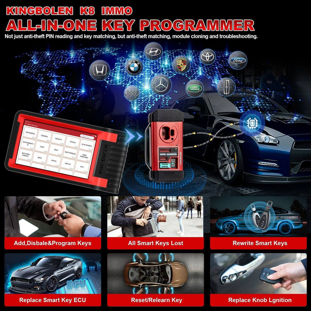 2025 KINGBOLEN K8 IMMO All System Diagnostic Key Programming Tools 24